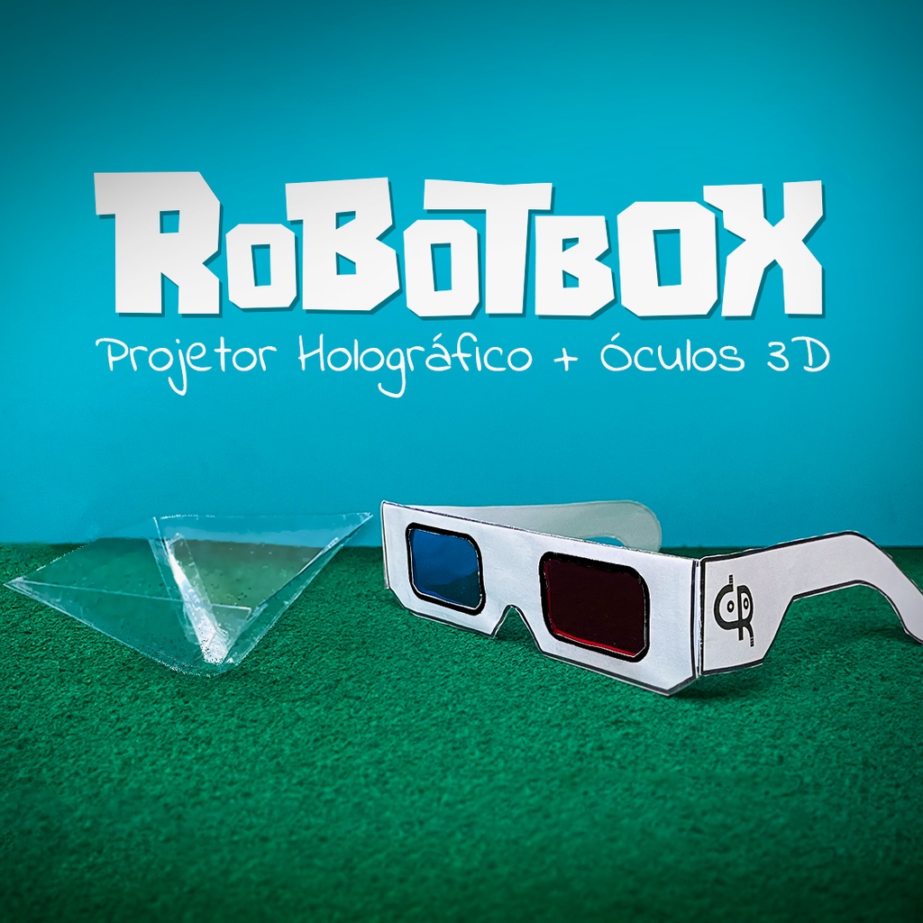 RobotBox Cinema 3D e Projetor de Hologramas | Shopee Brasil