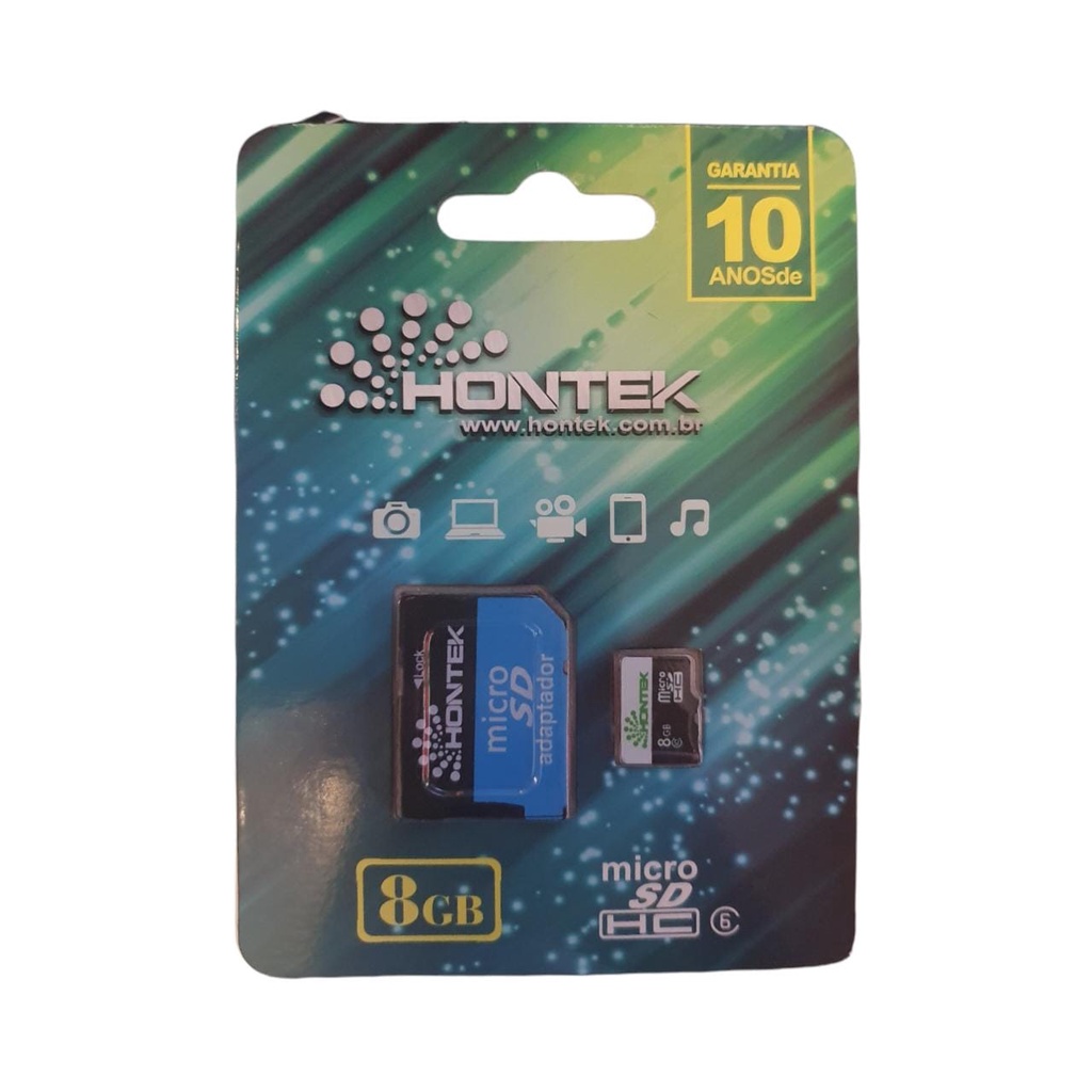 Cartão De Memória 8Gb Classe 10 Original Hontek | Shopee Brasil