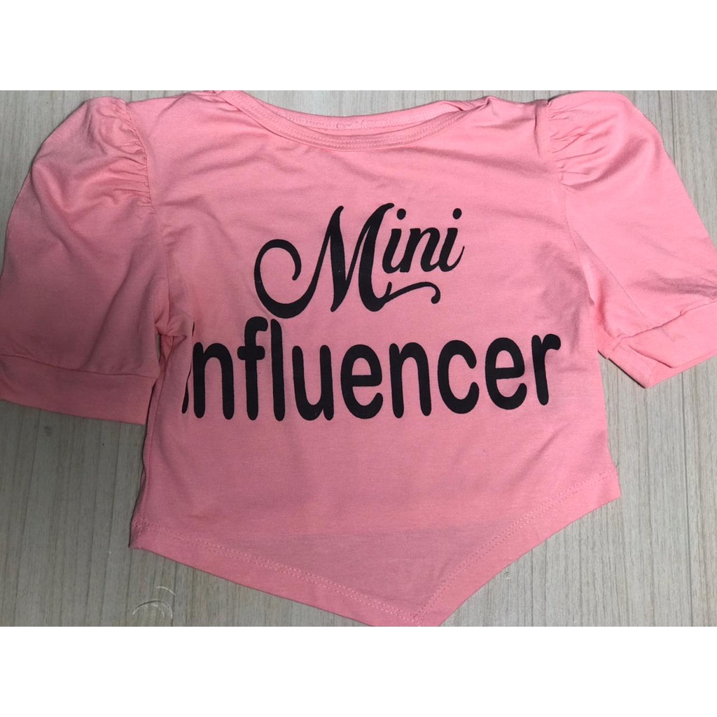 Cropped Mini Influencer - Tik Tok - Bem Blogueirinha - Modina Infantil ...