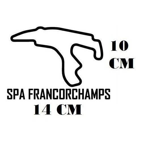 Adesivo Pistas Spa Francorchamps F1 Corrida ótima qualidade | Shopee Brasil