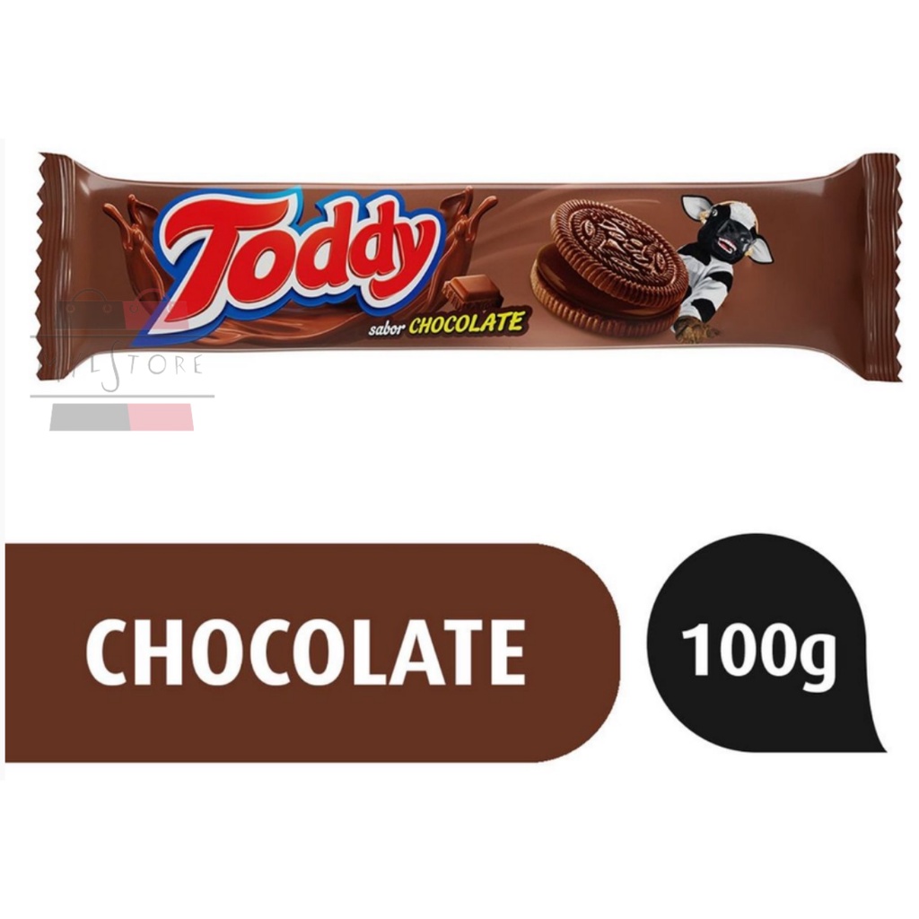 Toddy Bolacha Biscoito Sabor E Recheio Chocolate Original | Shopee Brasil
