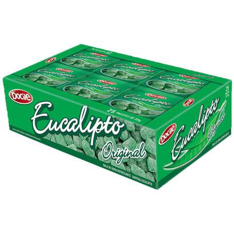 Caixa Jujuba 25 un Bala de Goma Eucalipto com docile 18g refrescante ...