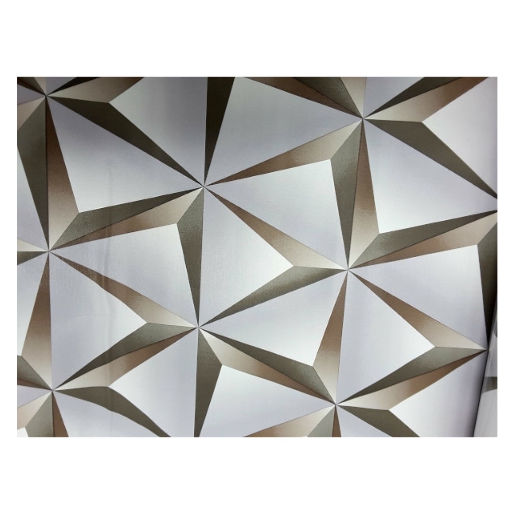 Papel De Parede 5 Metros X 45cm Adesivo Autocolante 3d Geometrico Sala