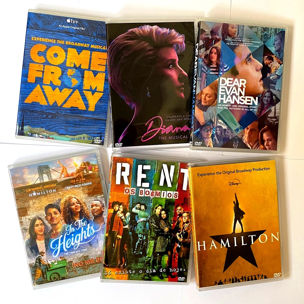 DVD Diana Musical The Musical Hamilton Come From Away RENT Dear Evan ...
