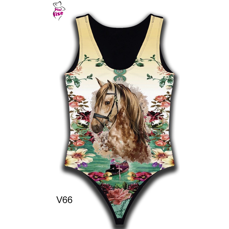 Body Bore Feminino Adulto Country Florido V66 | Shopee Brasil