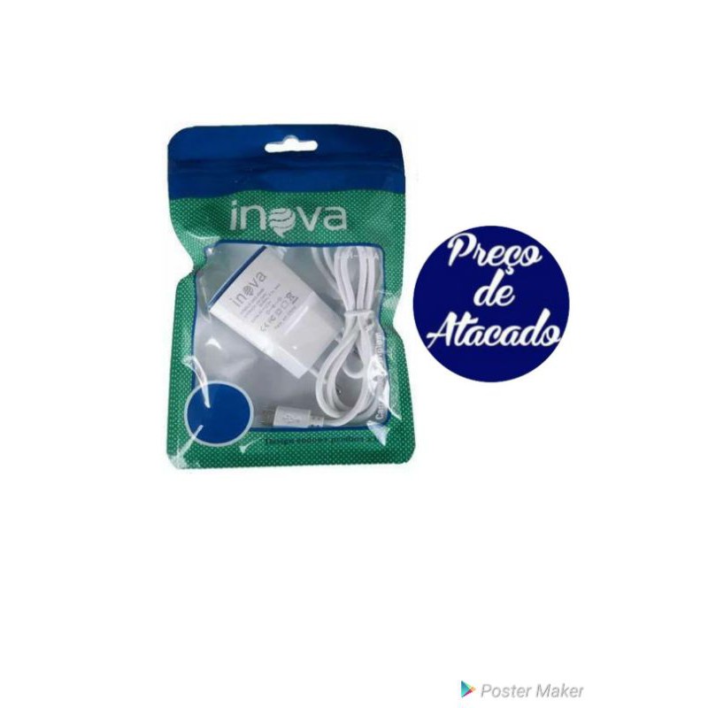 Carregador Inova 2.1 para celular com conector V8 | Shopee Brasil