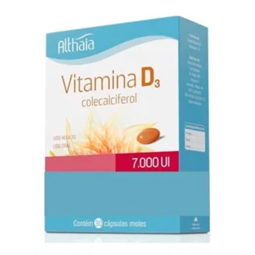 Vitamina D3 7.000ui 30 Capsulas Althaia | Shopee Brasil