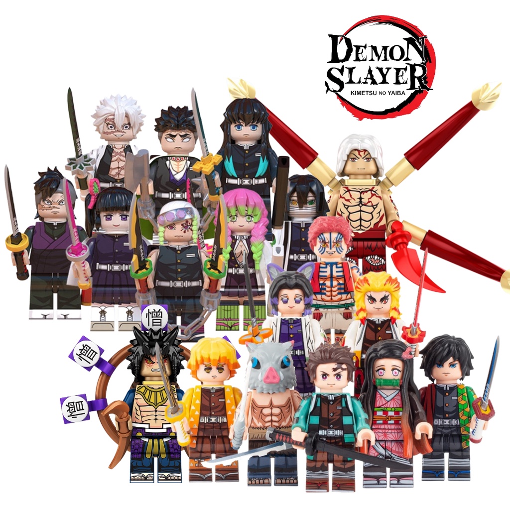Lego - Demon Slayer - Miniaturas - Bonecos - Blocos de Montar - Anime ...