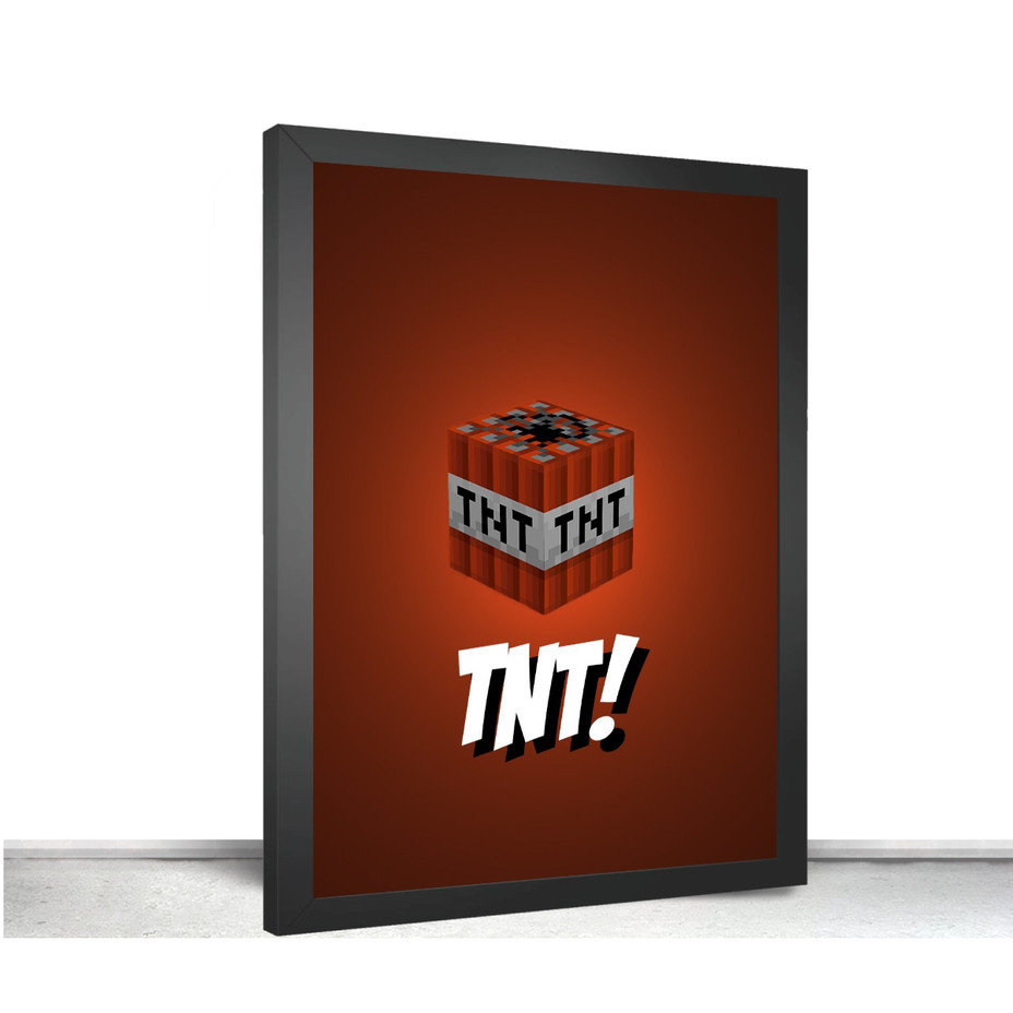 Quadro Decorativo poster Minecraft Tnt Quadrado Microsoft | Shopee Brasil
