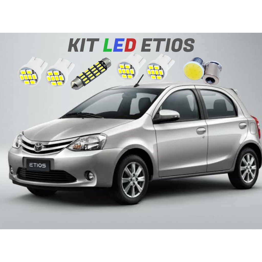 Kit Lampadas Led Toyota Etios Hatch Sedan Tipo Xenon | Shopee Brasil