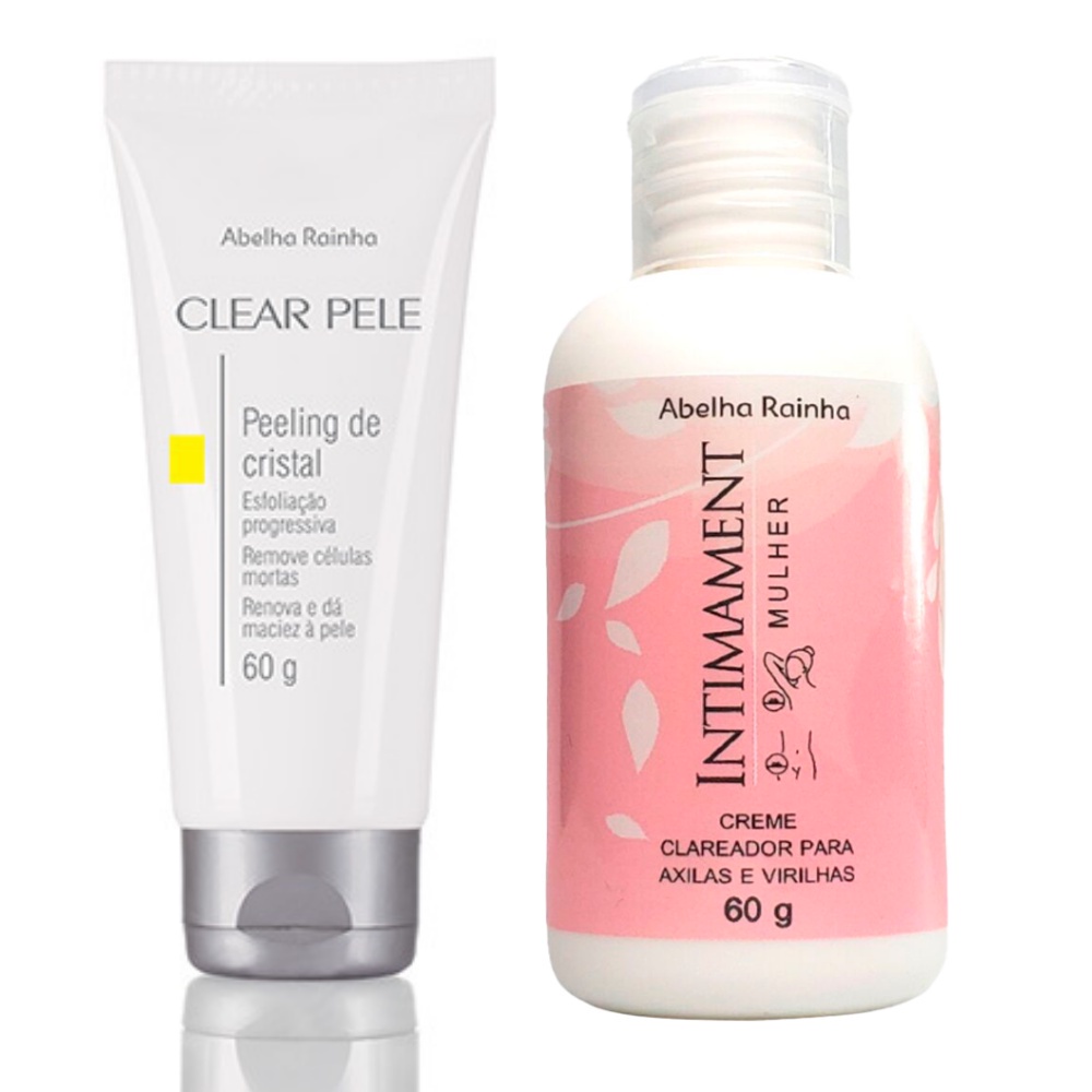 Kit Peeling de Cristal Esfoliante e Clareador de Virilha e Axila Intimo ...