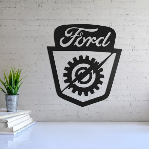 Quadro Decorativo Parede Veículos Ford Logo 01 30cm | Shopee Brasil
