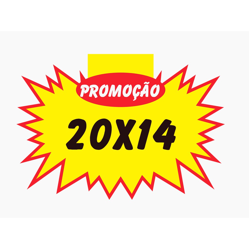 100 Splash Cartaz Promoção Oferta Placa 20x14cm Duplex Barato | Shopee ...