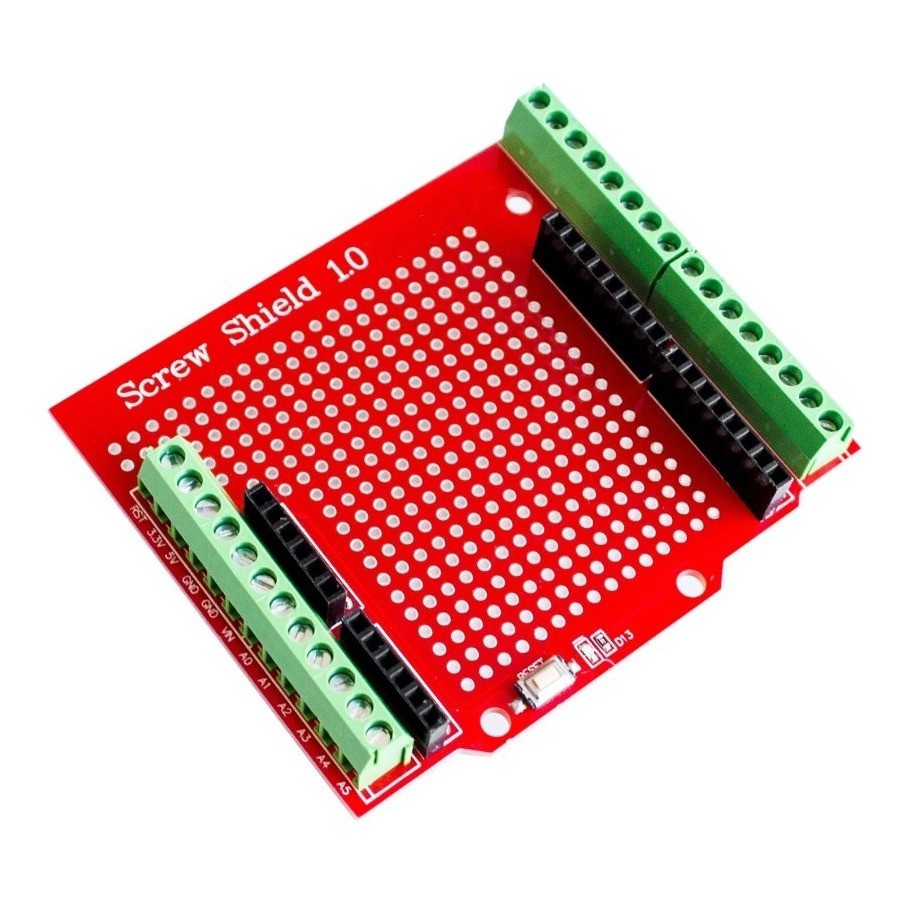 Screw Shield Pcb Arduino Expansão Protoboard Com Terminal | Shopee Brasil
