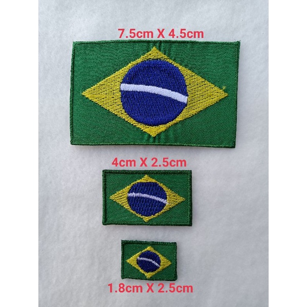 Adesivo de Roupa Aplique Patch Bordado Termocolante Remendo Bandeira do ...