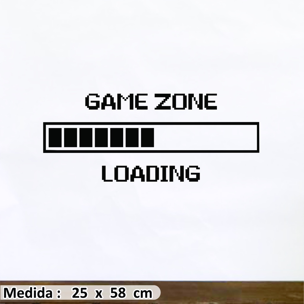 Adesivo de Parede Gamer Loading Game Zone | Shopee Brasil
