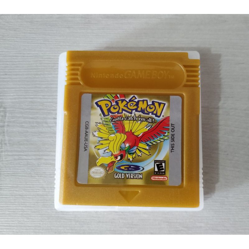 Fita Cartucho Pokémon Gotta Catch Em All! - Gold Version - Para Gameboy ...