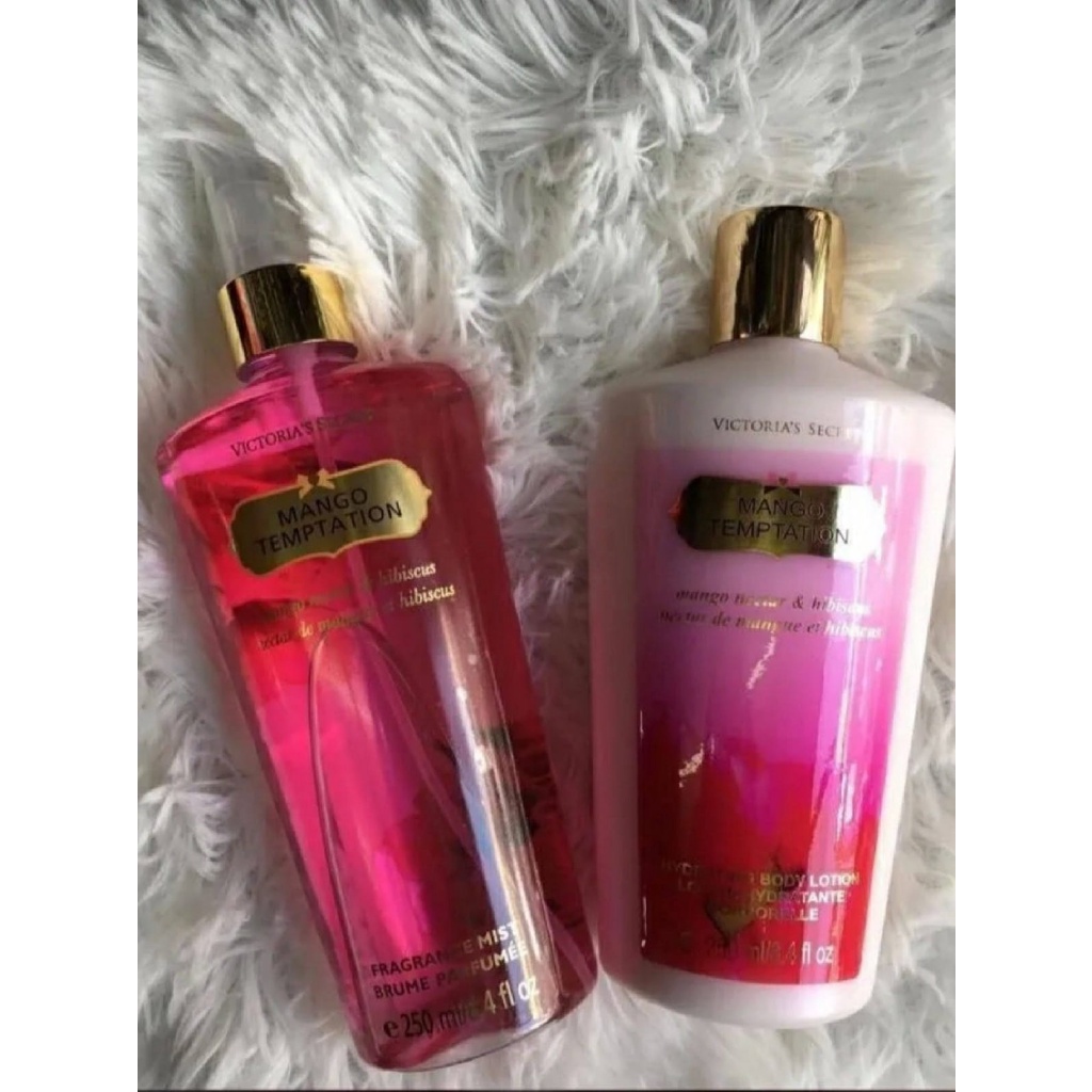Kit Body Splash E Hidratante Victorias Secret Mango Temptation 250 Ml ...