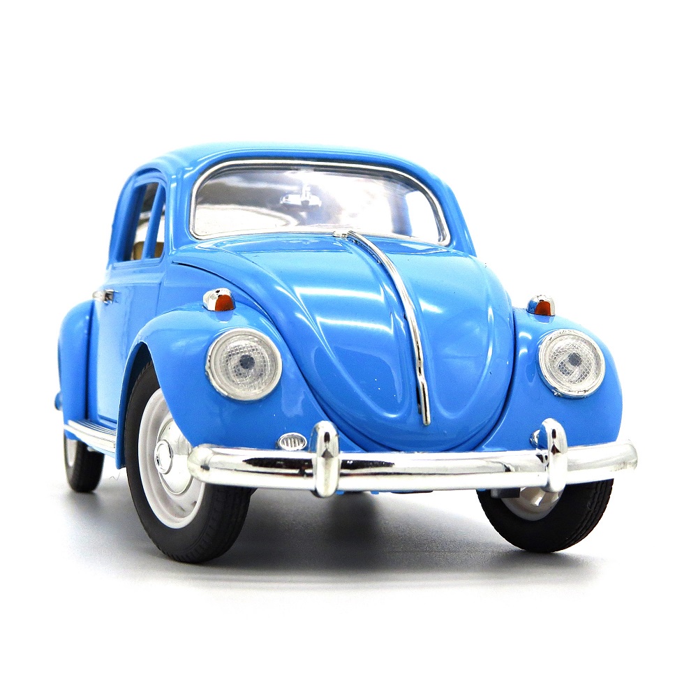 Miniatura de Carro Volkswagen Beetle/Fusca 1/18 Azul | Shopee Brasil