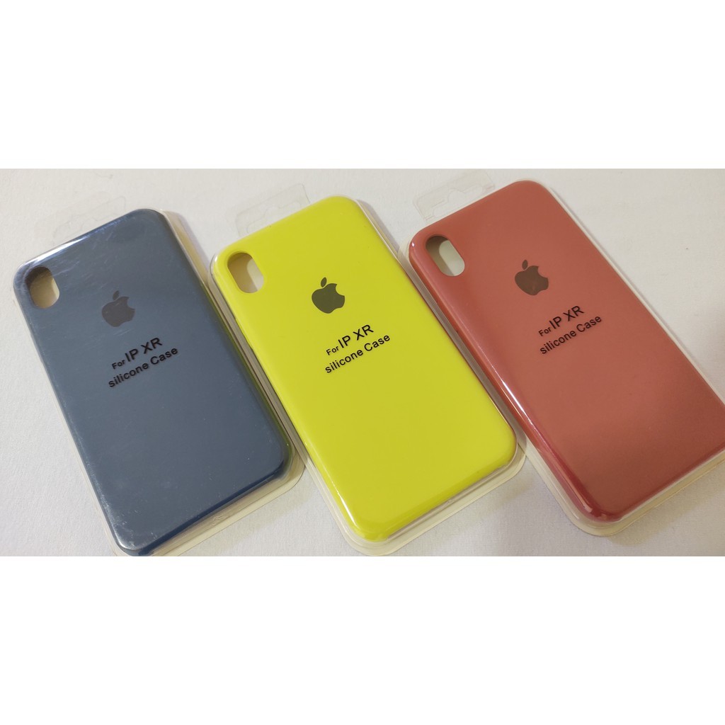 CAPA CELULAR IPHONE XR- SILICONE CASE -( PROMOÇÃO) ( KIT COM 3 CORES ...