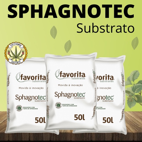 Substrato Inerte Sphagnotec Original Lacrado de 50L com 50% Perlita ...