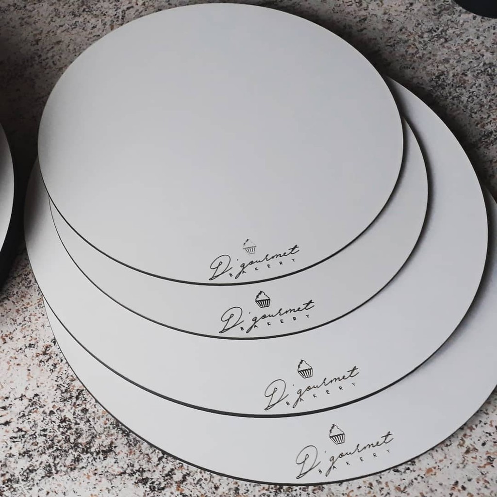Cake Board mdf 3mm laminado 12 unidades 30cm 8 unidades 35cm | Shopee Brasil