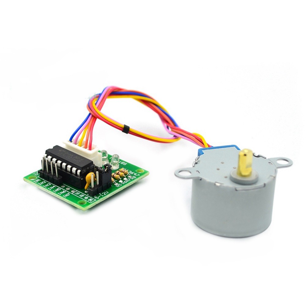 Motor De Passo 28BYJ-48 5V + Driver ULN2003 - Motor de passo de 4 fases 5V - Ideal para Arduino ...