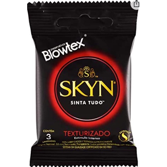 Preservativo Texturizado Com 3 Unidades Skyn Escorrega O Preço