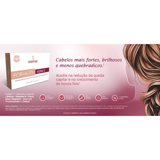 SUPLEMENTO VITAMÍNICO EXÍMIA FORTALIZE KERA D COM 30 COMPRIMIDOS ...