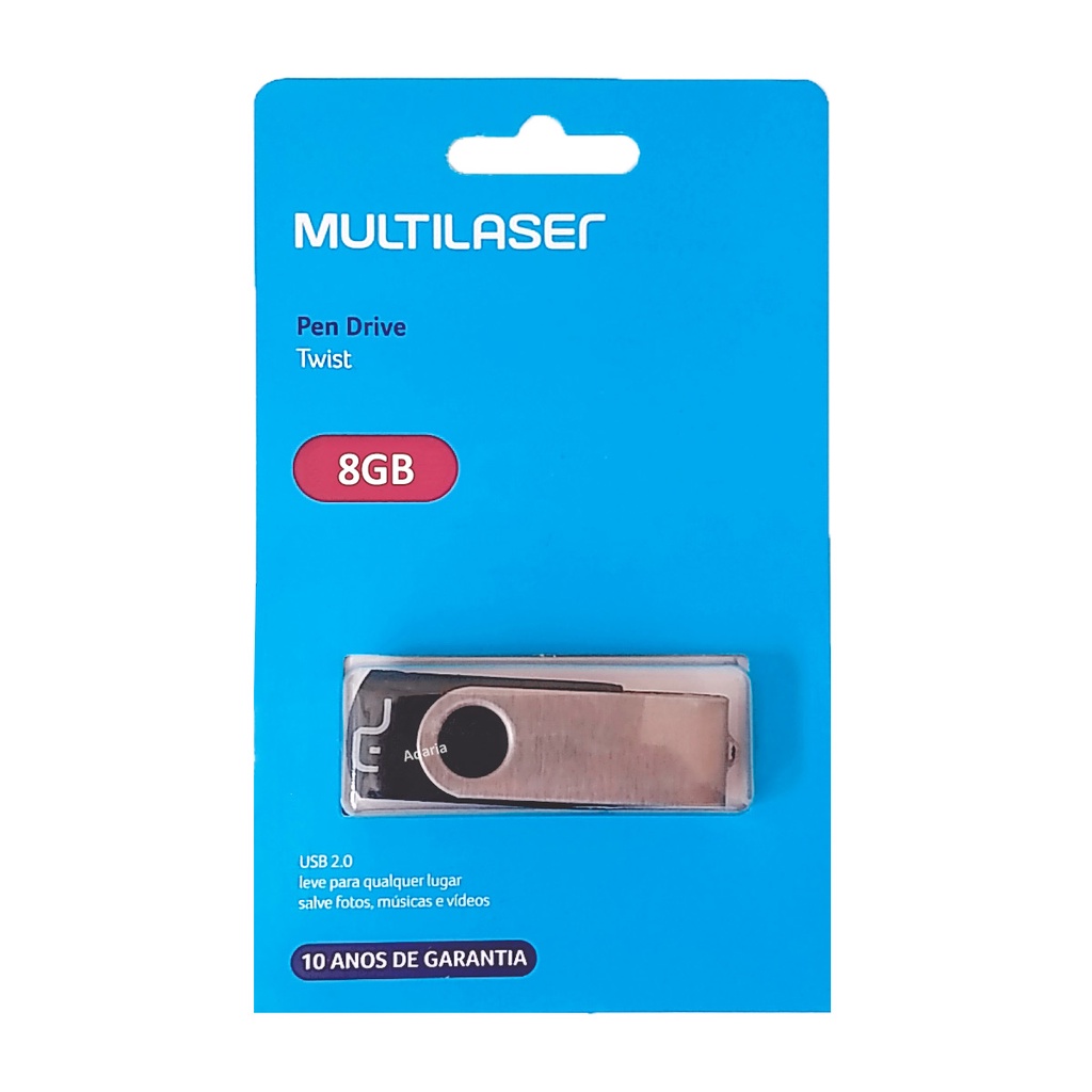 Pen Drive 4gb 8gb 16gb 32gb 64gb Twist Multilaser USB 2 0 Escorrega O
