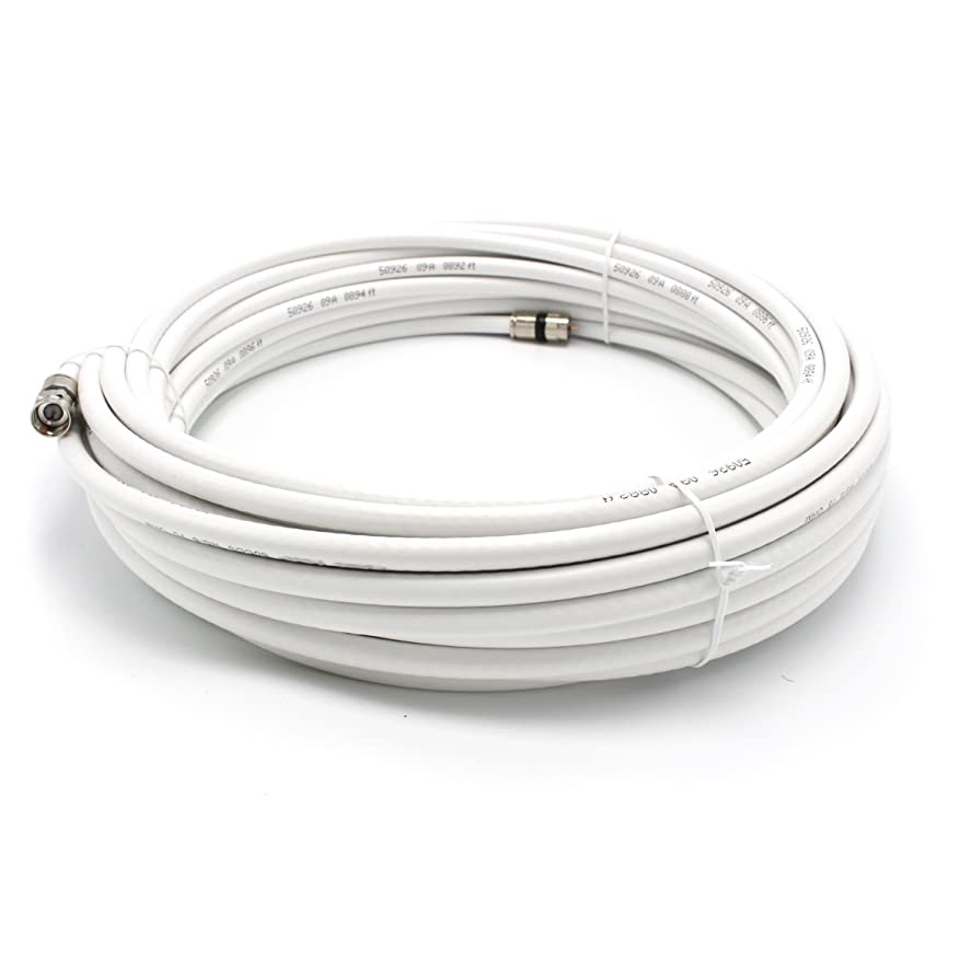 Cabo Coaxial RG6 Para Antena de TV a Cabo Montado e PRONTO P/ USO ...
