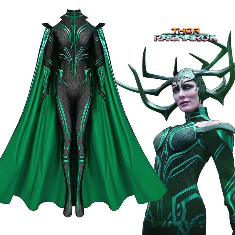 Full Size Thor3 Ragnarok Hela Adult Children'S Bodysuit Cloak Halloween ...