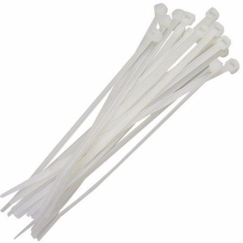 Cinta Plástica Abraçadeira de Nylon (enforca gato) 2,5x150 Branca Fita ...