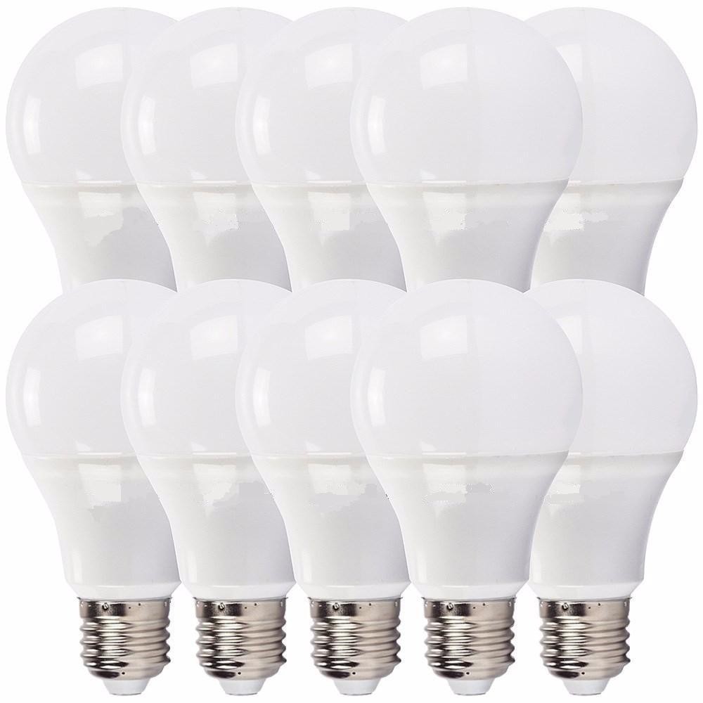 Kit 10 Lâmpadas Bulbo Led 9w Bivolt E27 Inmetro | Shopee Brasil