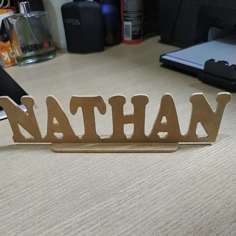 Nome Nathan em MDF 5,5cm x 19,5cm x 3mm | Shopee Brasil