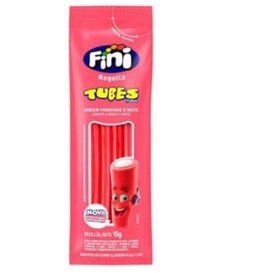 Fini Tube sabor morango pacote com 15g. | Shopee Brasil