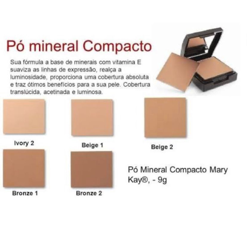 Pó Mineral Compacto Mary Kay | Shopee Brasil