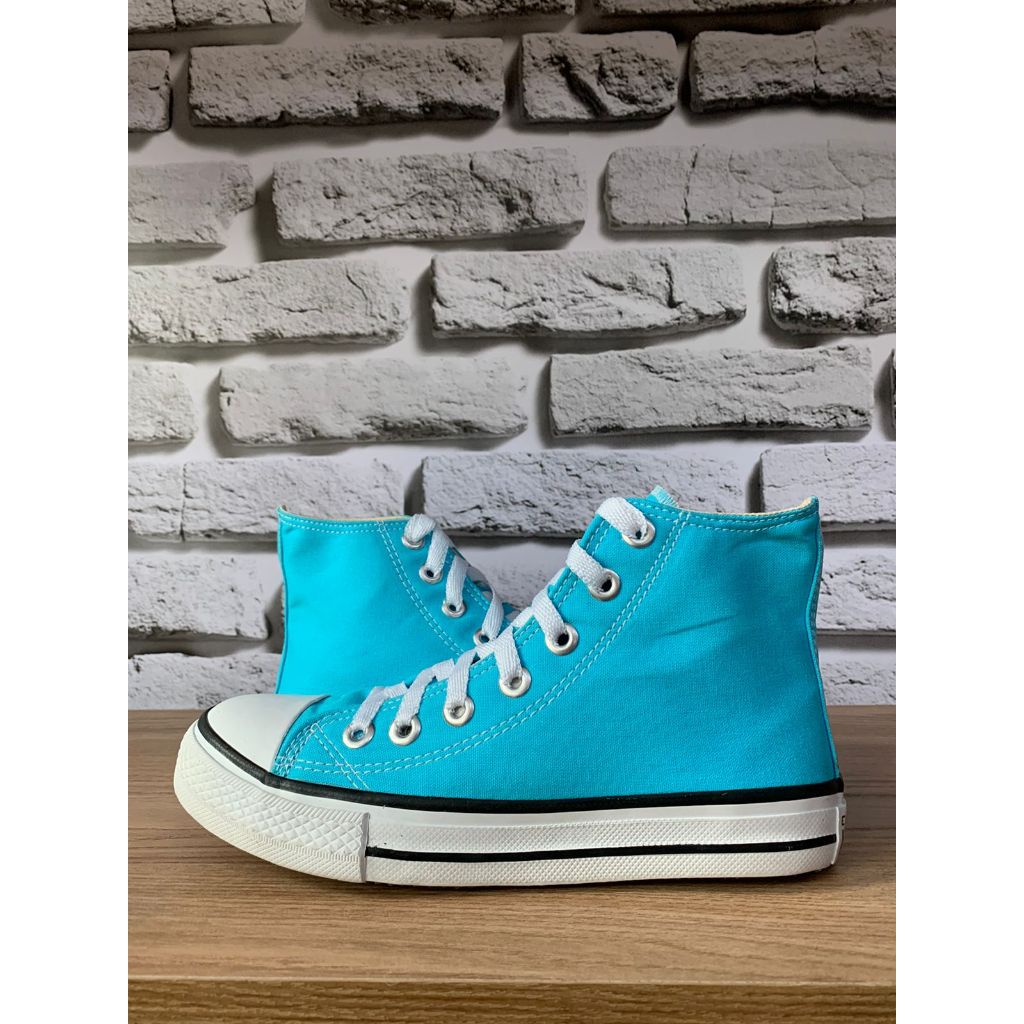 Tênis All Star - Cano Longo Cor Azul Turquesa Masculino/Feminino ...