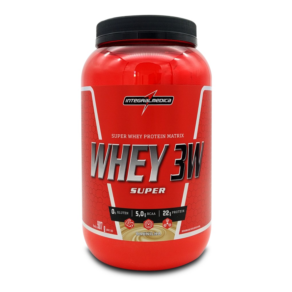 Whey Protein 3W - Super Whey 3w - IntegralMedica - 907g | Shopee Brasil