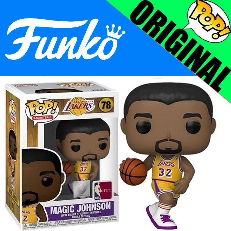 Boneco NBA HWC Los Angeles Lakers Magic Johnson Pop Funko 78 original ...