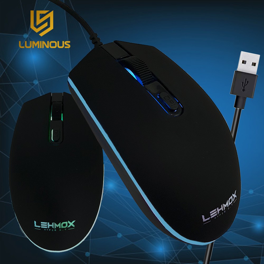 Mouse Gamer Lehmox Hyper Gt Led Rgb Dpi Gt-M3 | Shopee Brasil