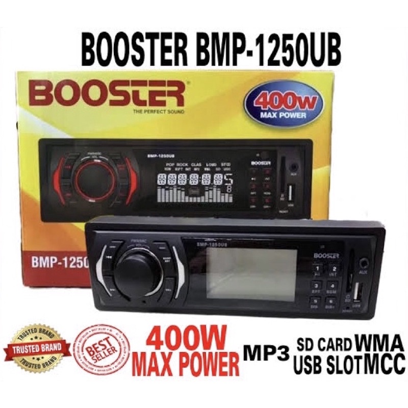 Player Automotivo Som Carro Radio Booster Bmp-1250ub Mp3 Player/usb Sd ...