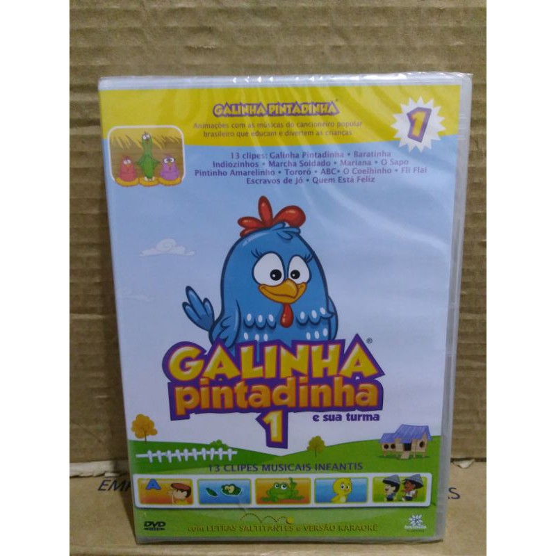 DVD GALINHA PINTADINHA E SUA TURMA 1 (ORIGINAL-LACRADO). | Shopee Brasil