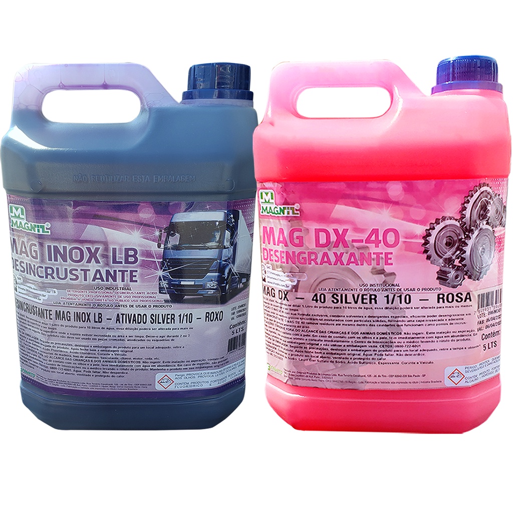 01 Desengraxante Solupan + 01 Limpa Baú Concentrado Intercap - 5 L ...