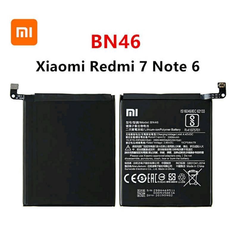 Bateria Xiaomi BN46 - redmi 7/ redmi note 8/ Note 8T/ Redmi Note 6 - A ...