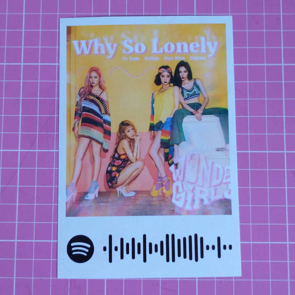 POSTER WONDER GIRLS SPOTIFY CODE / K-POP (FANMADE) | Shopee Brasil