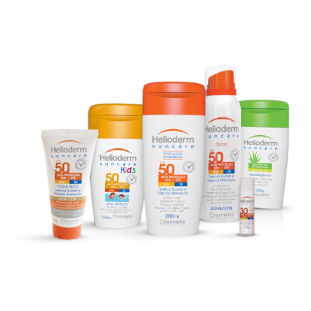 Helioderm Suncare Protetor Solar - Todos Modelos - Facial/Corpo/Labial ...