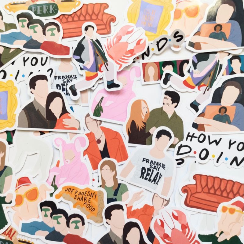 Adesivos stickers FRIENDS - Para bullet journal planner caderno agenda ...