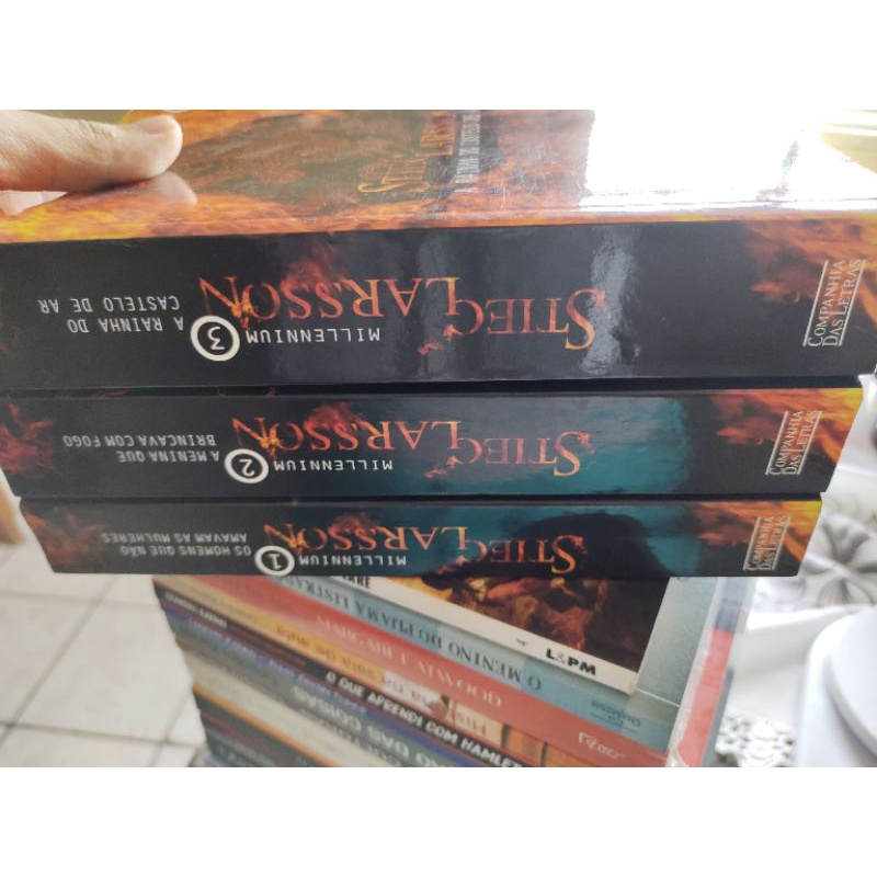 Stieg Larsson trilogia millennium box volumes 1, 2 e 3 livros em capa ...