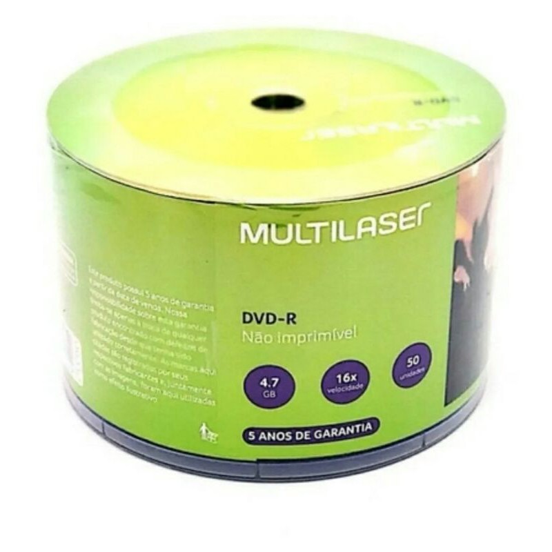 50 Dvd-r Multileser Logo 4.7gb 120 Minutos 16x Original | Shopee Brasil